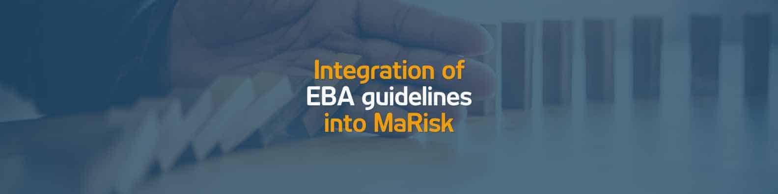 Integration of EBA guidelines into MaRisk | ADWEKO | IT-Lösungen für ...